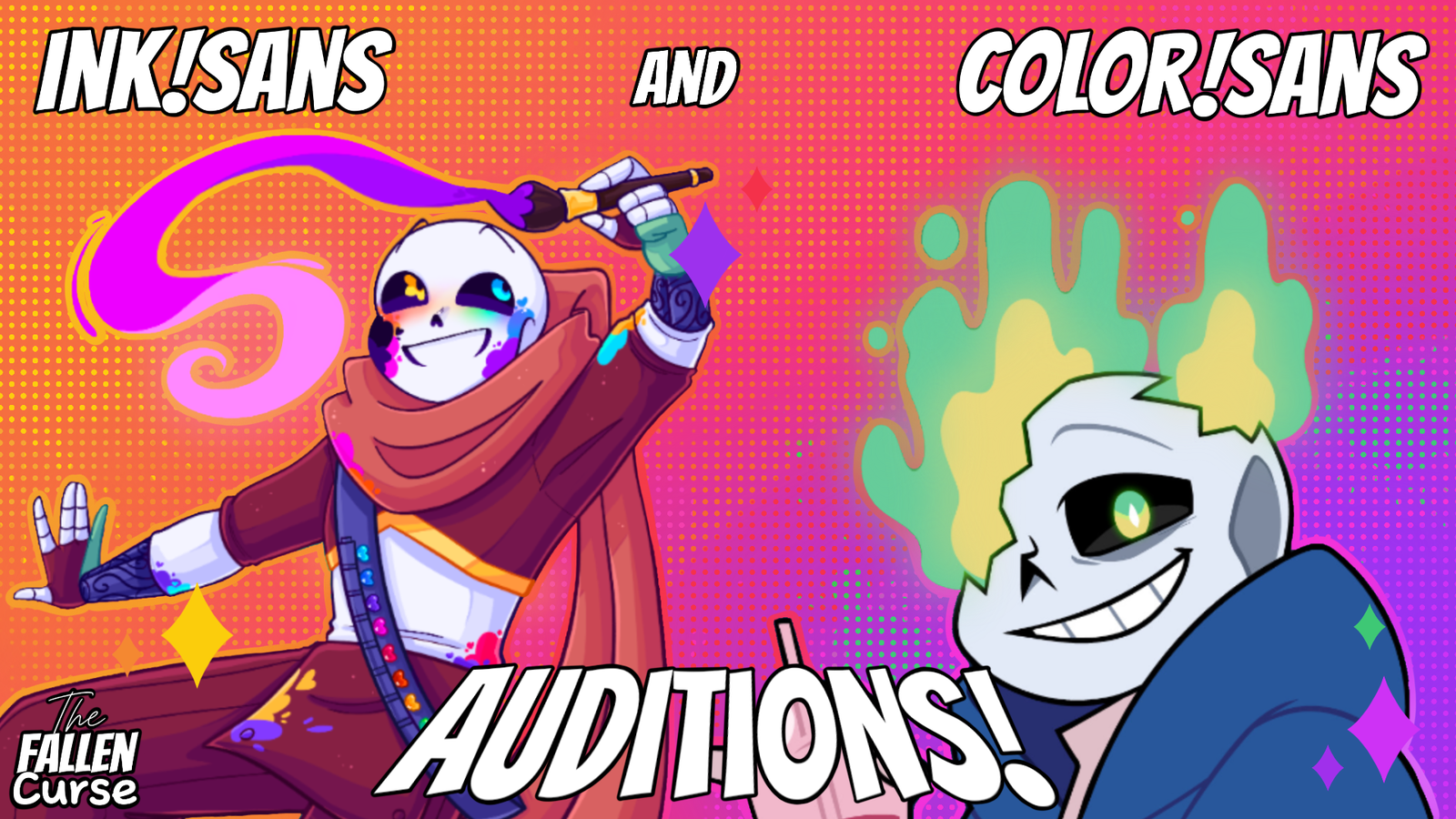 Ink!Sans and Color!Sans | THE FALLEN CURSE UNDERTALE/UNDERVERSE AU ...