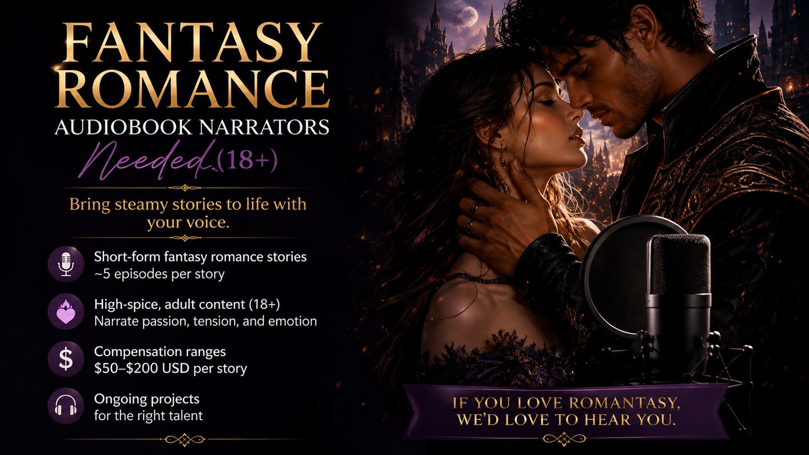 AsterFox for Female Audiobook Narrator (18+) | Casting Call Club